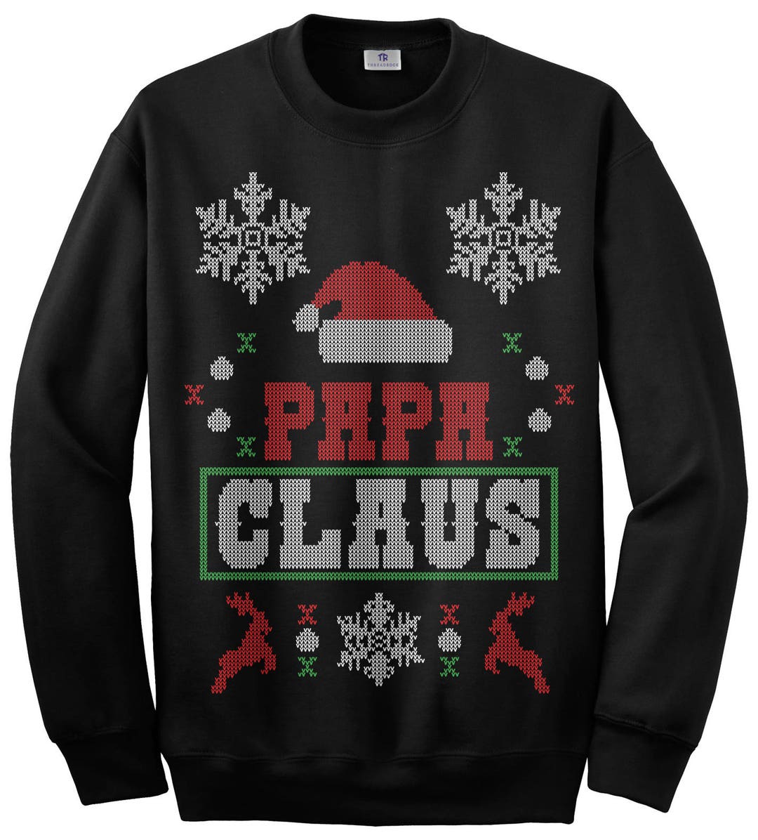 Papa Claus Christmas Sweater Unisex Adult Crew Neck Sweatshirt - Etsy