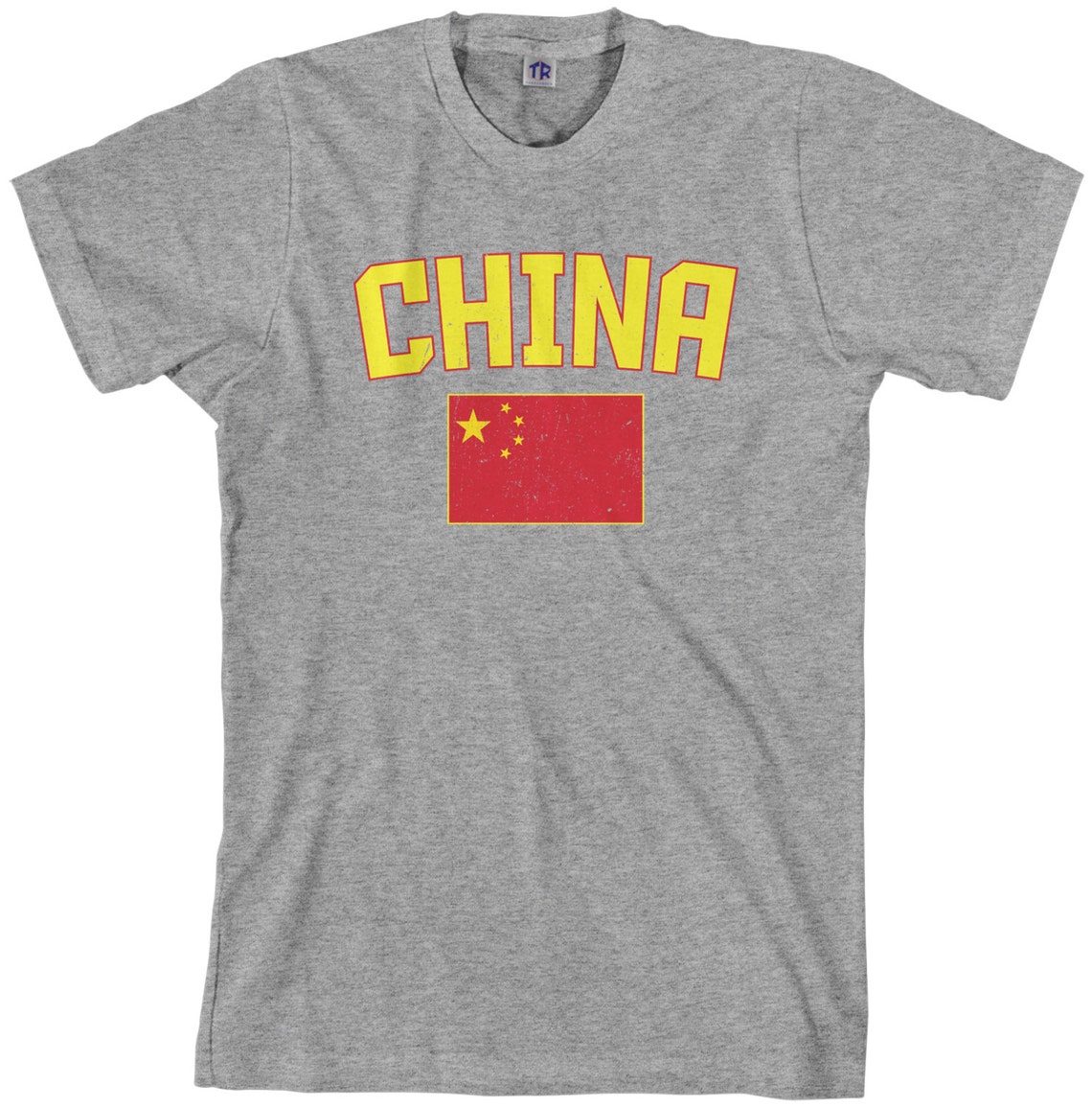 China Flag Men's T-shirt Chinese People's Republic Asian Football ...