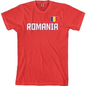 Romania National Team Men's T-shirt Romanian Republic Flag Bucharest ...