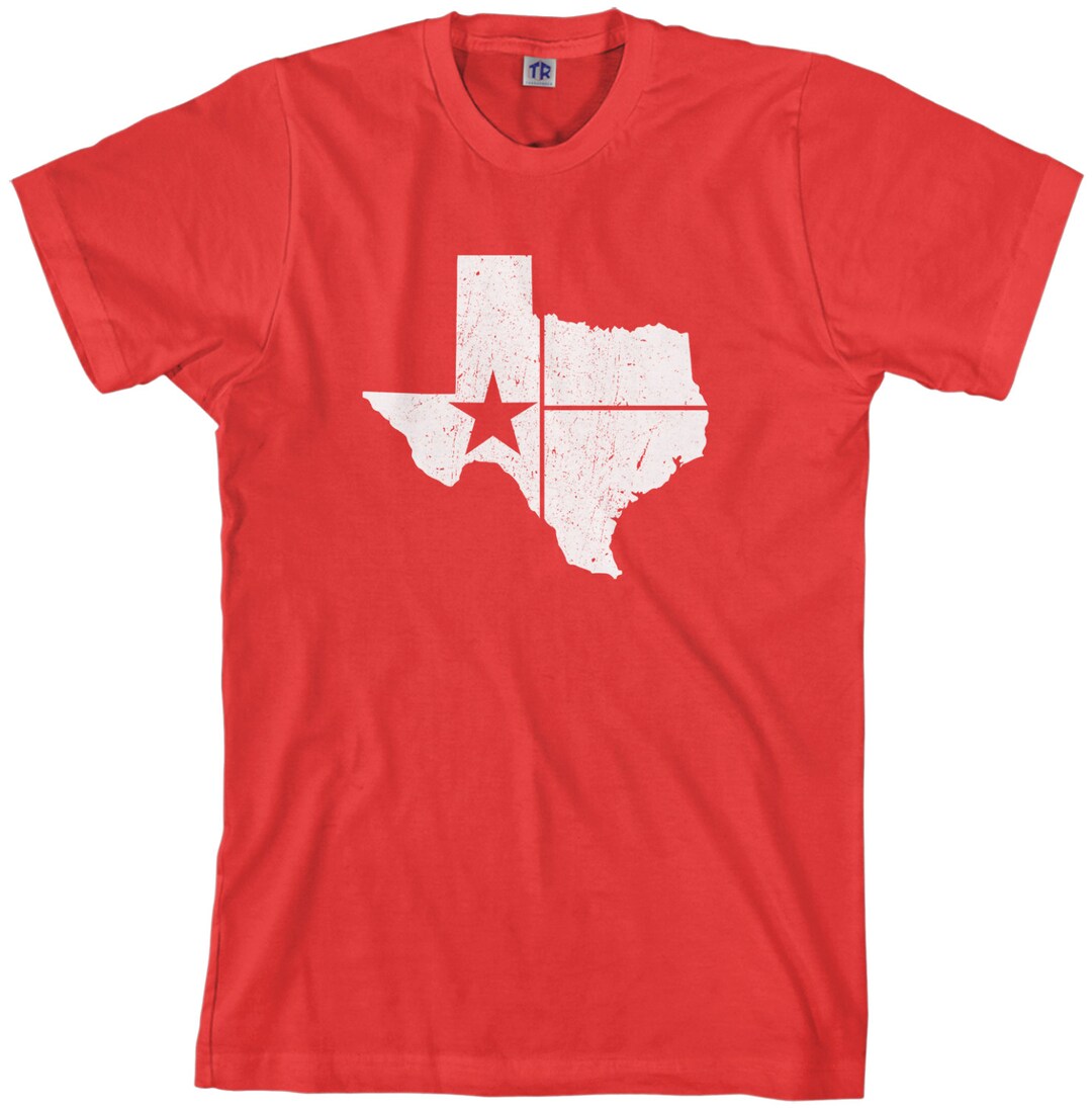 Texas State Flag Men's T-shirt Texan Lone Star Houston Dallas Austin ...