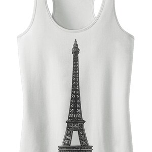 Eiffel Tower of Paris, France Women's Racerback Tank Top - Etsy