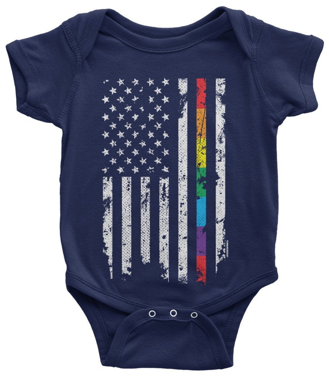 Gay Pride Rainbow American Flag Baby Infant Bodysuit - Etsy