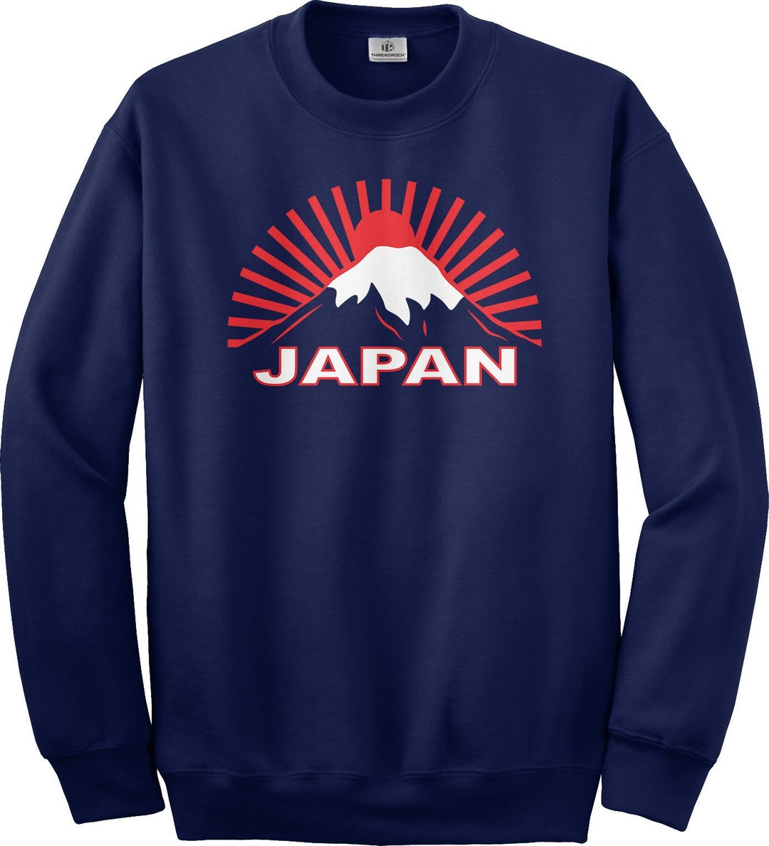 Japan Rising Sun - Unisex Adult Crew Neck Sweatshirt or Pullover Hoodie ...