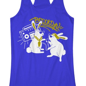 Hip Hop Bunnies | Funny 90's 80's Rap Music - Women's Racerback Tank ...