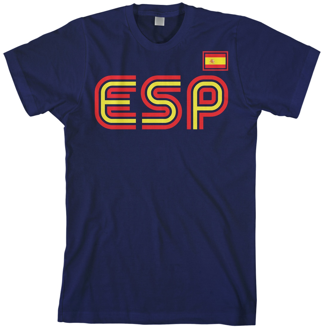 Spain Athletic Retro Series Men's Long Sleeve T-shirt - Short Sleeve T ...
