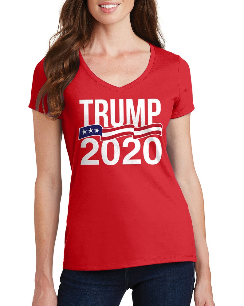 Trump 2020 - Women's V-neck Fitted T-shirt - Etsy