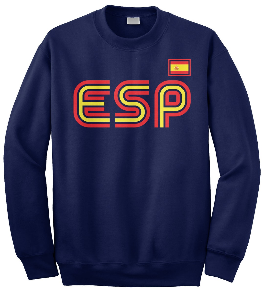 Spain Athletic Retro Series Unisex Adult Crew Neck Sweatshirt or ...