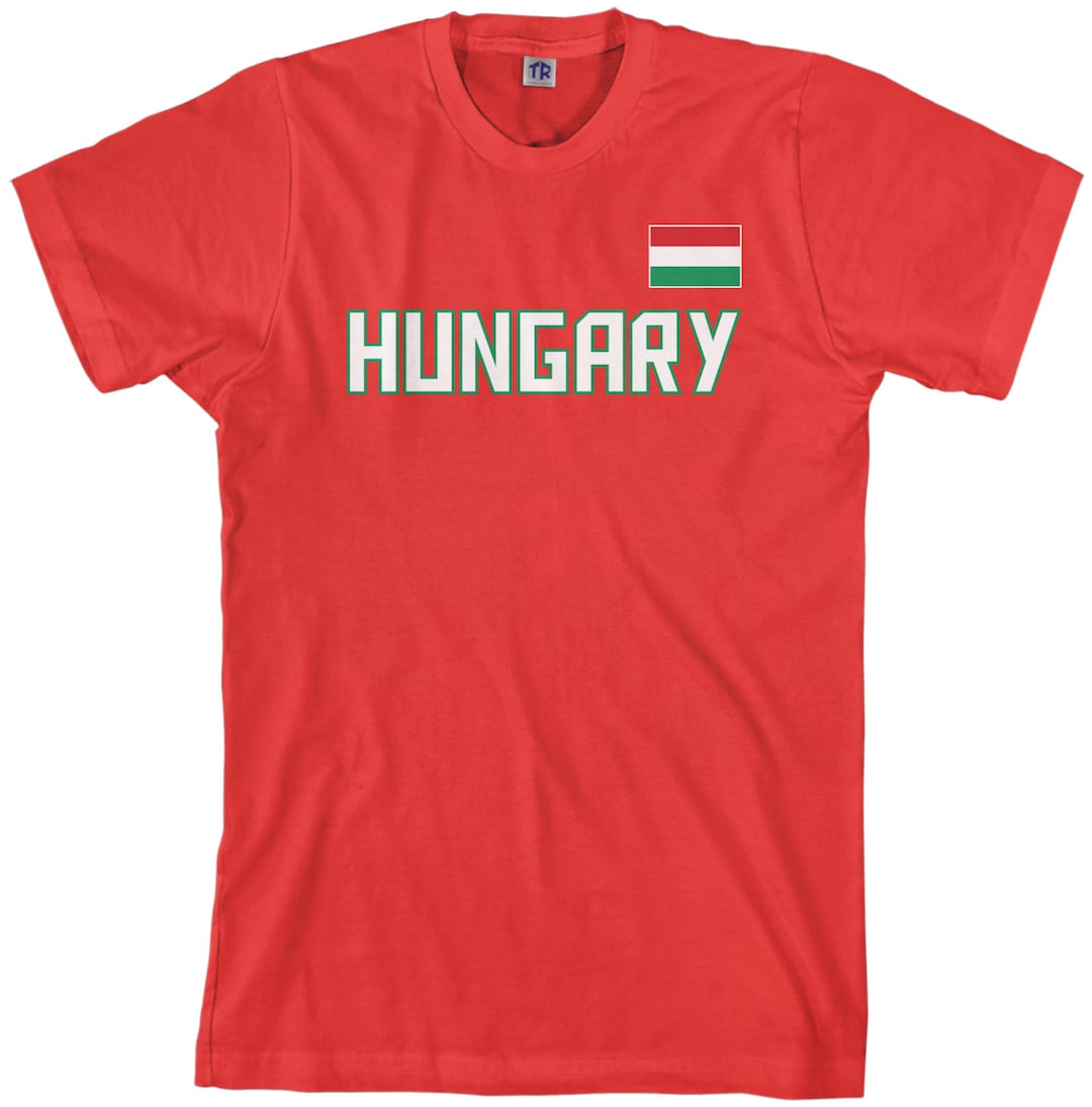 Hungary National Team Men's T-shirt Hungarian Flag European Football ...