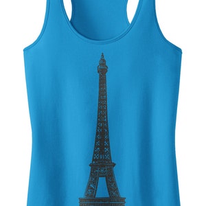 Eiffel Tower of Paris, France Women's Racerback Tank Top - Etsy