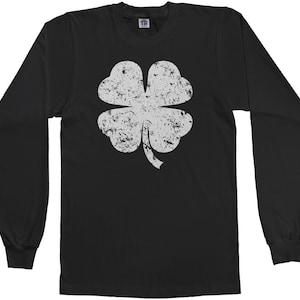 Distressed Four Leaf Clover Unisex Kids' Youth Long Sleeve T-shirt - Etsy