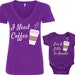 I Need Coffee / I'm A Latte to Handle Women's V-neck - Etsy