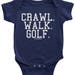 Crawl Walk Golf Unisex Baby Infant Bodysuit - Etsy