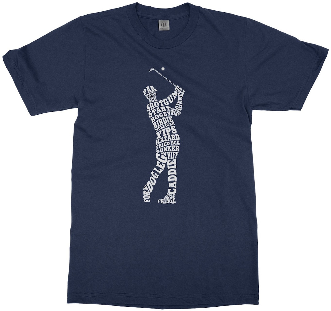 Boy's Golf Player Typography - Boy's Youth Long and Short Sleeve T ...