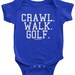 Crawl Walk Golf Unisex Baby Infant Bodysuit - Etsy