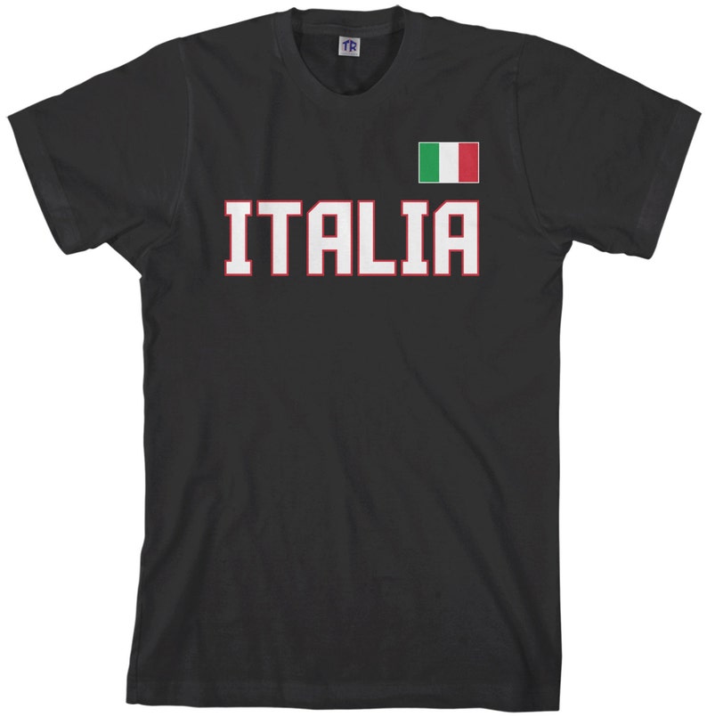 Italia National Team Men's T-shirt Italy Flag European | Etsy