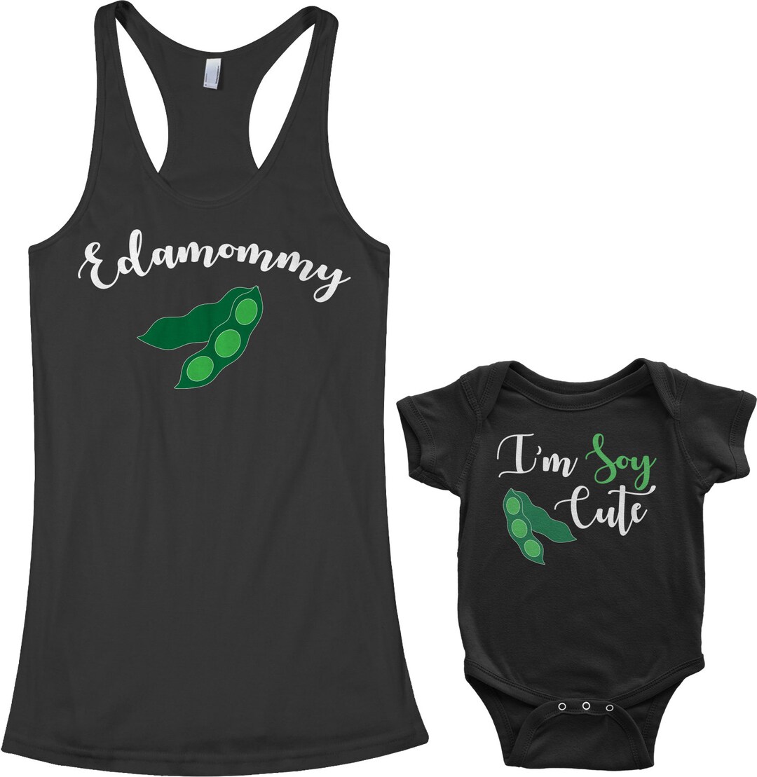 Edamommy / I'm Soy Cute Women's Racerback Tank Top and Infant Bodysuit ...