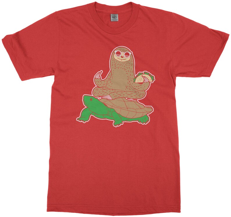 Sloth Riding Turtle Kids' Youth Long and Short Sleeve T-shirt - Etsy