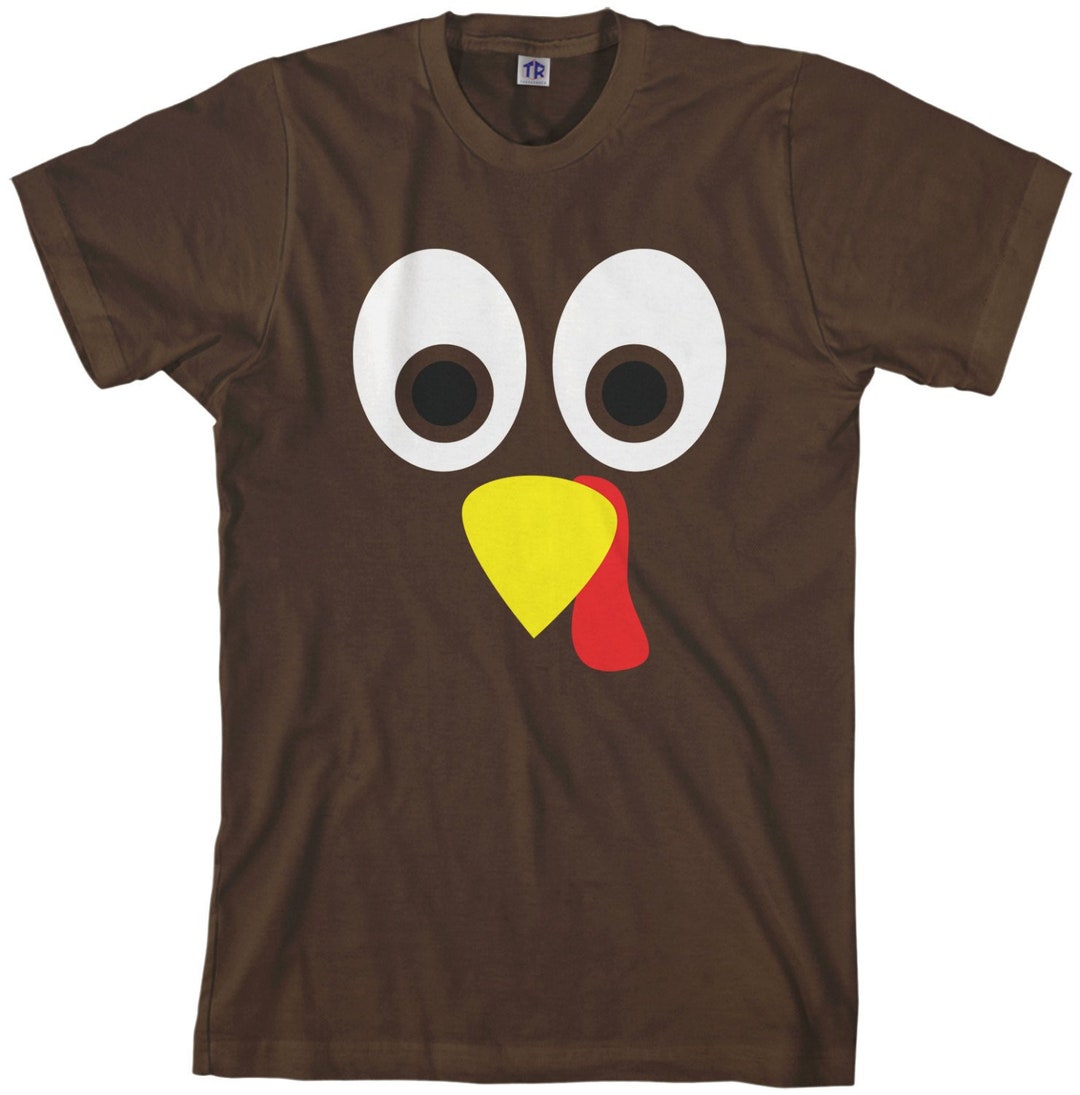 Thanksgiving Turkey Face Men's T-shirt - Etsy
