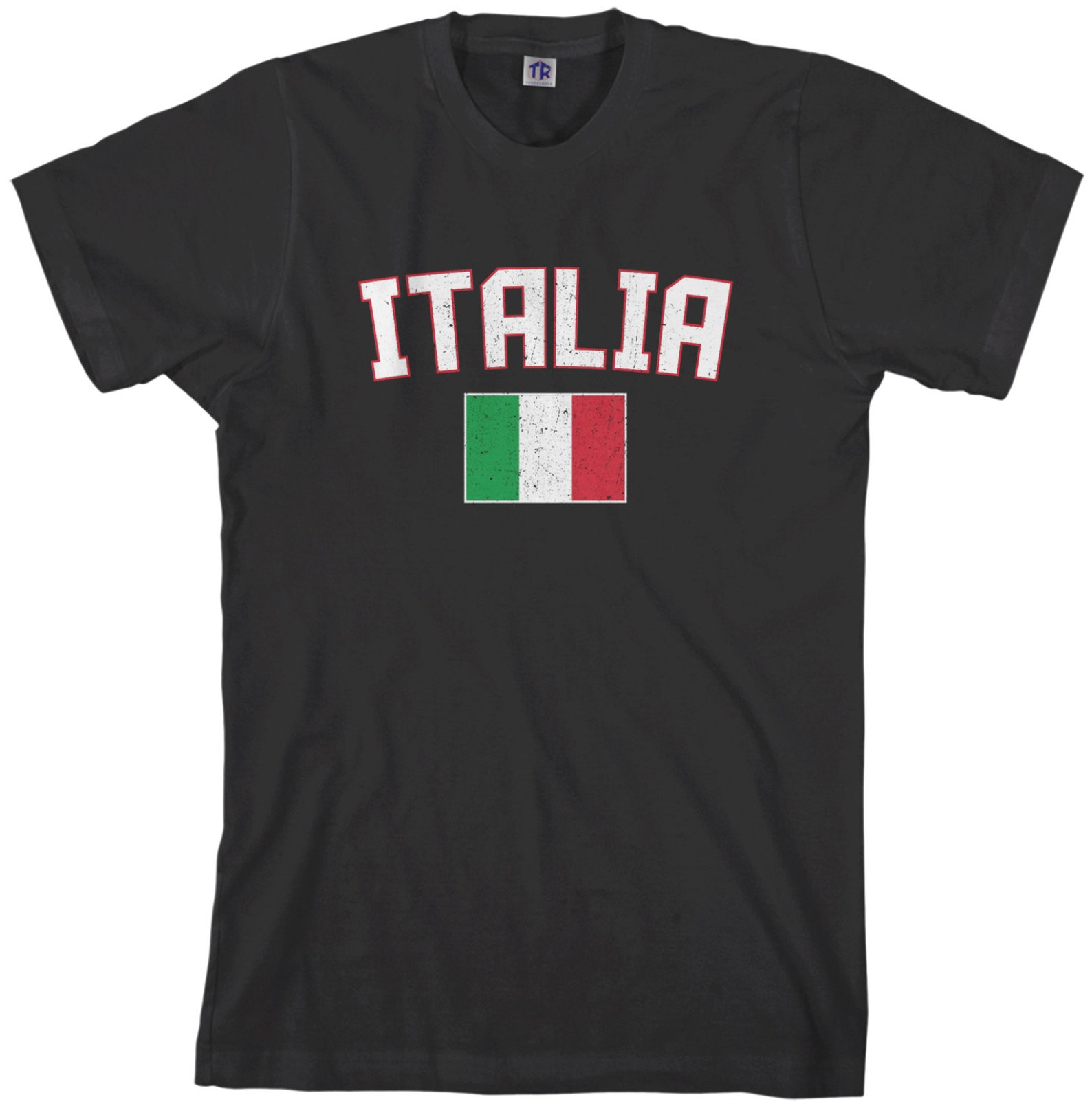 Italia Flag Men's T-shirt Italy National Team European Football Italian ...