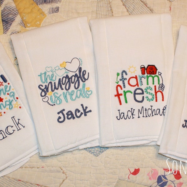 Custom Burp Cloth - Etsy