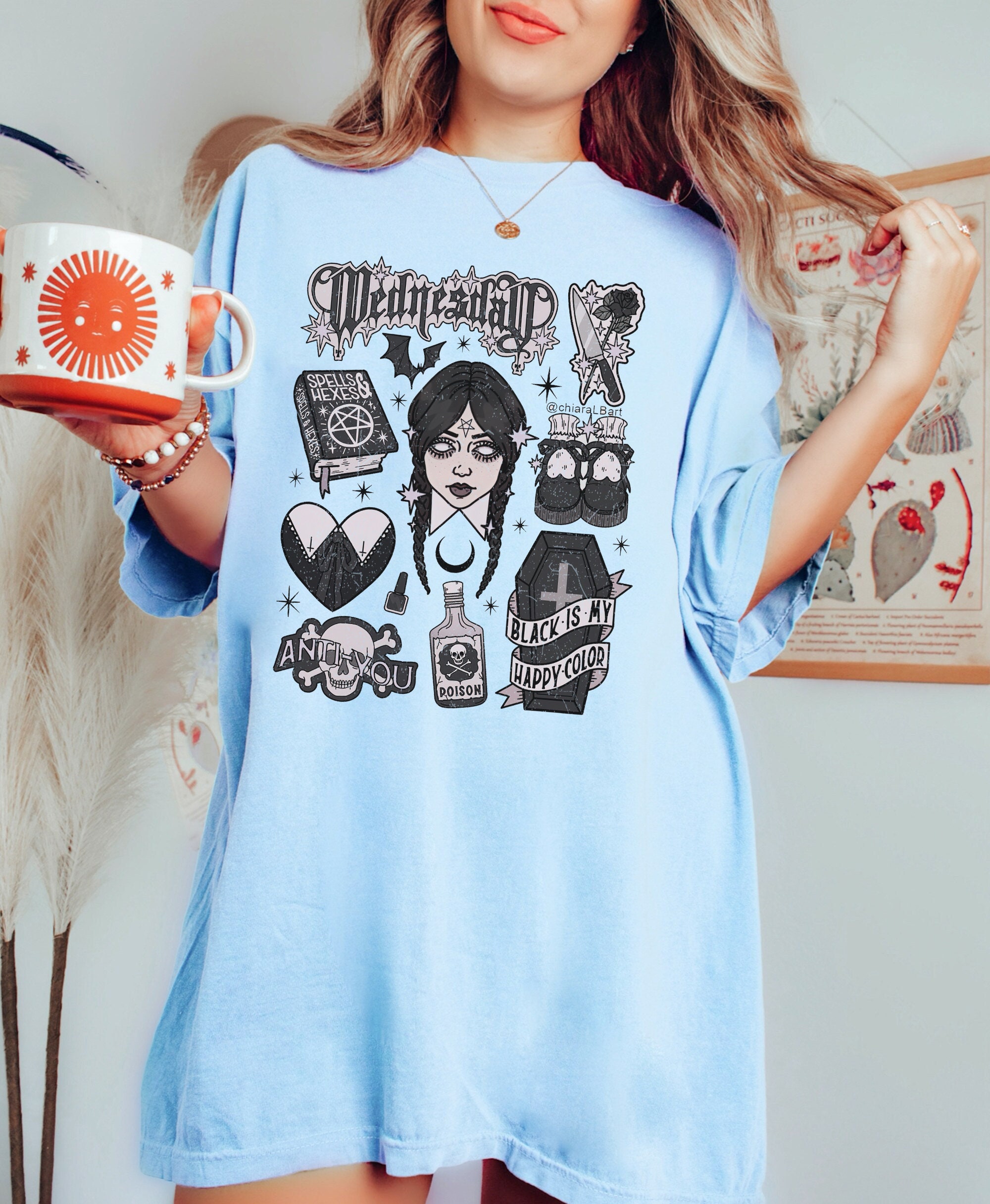 Wednesday Addams Shirt, New 2022 Wednesday TV Series Shirt sold by ...