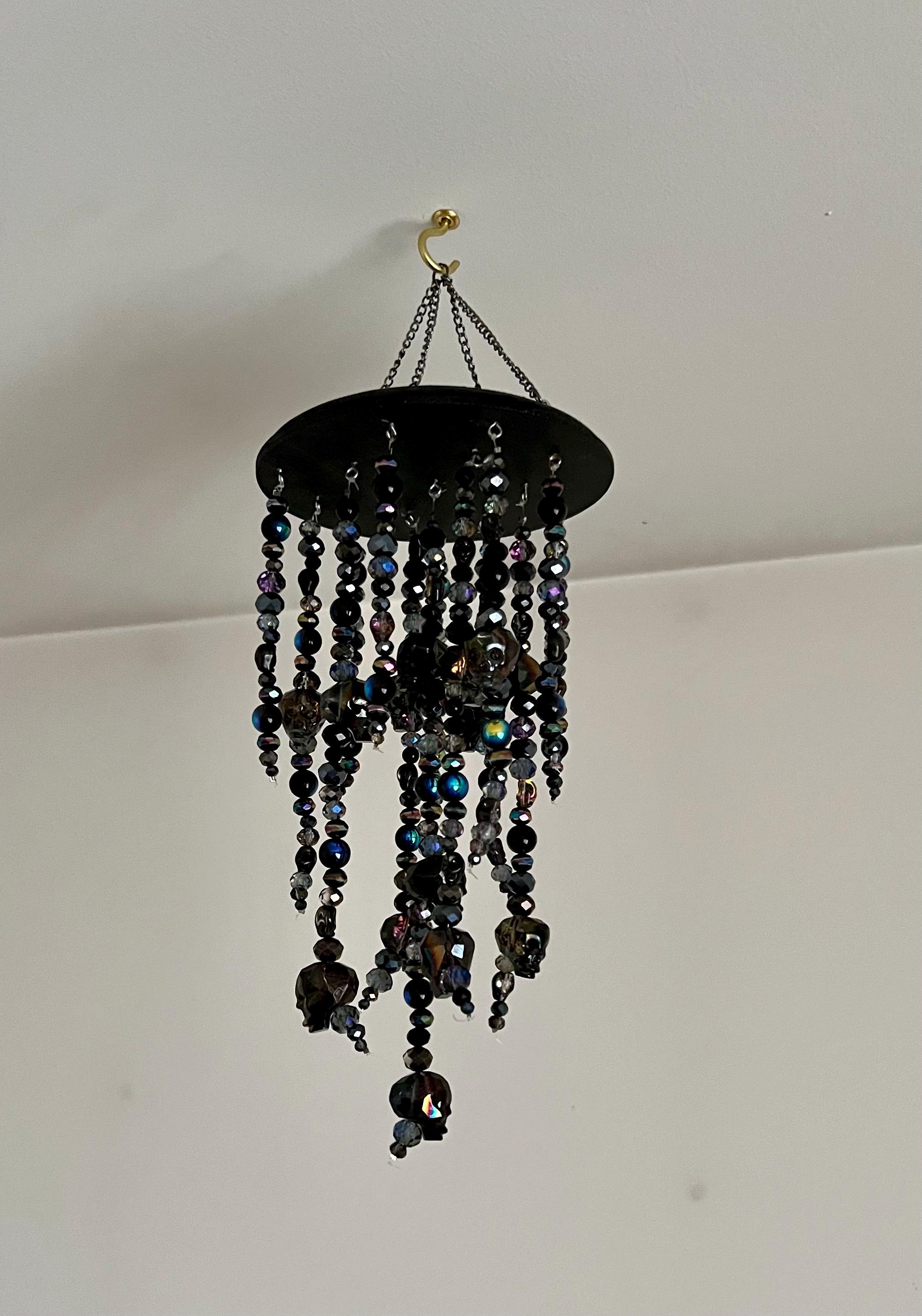 Gothic Style Skull Beaded Chandelier - Etsy