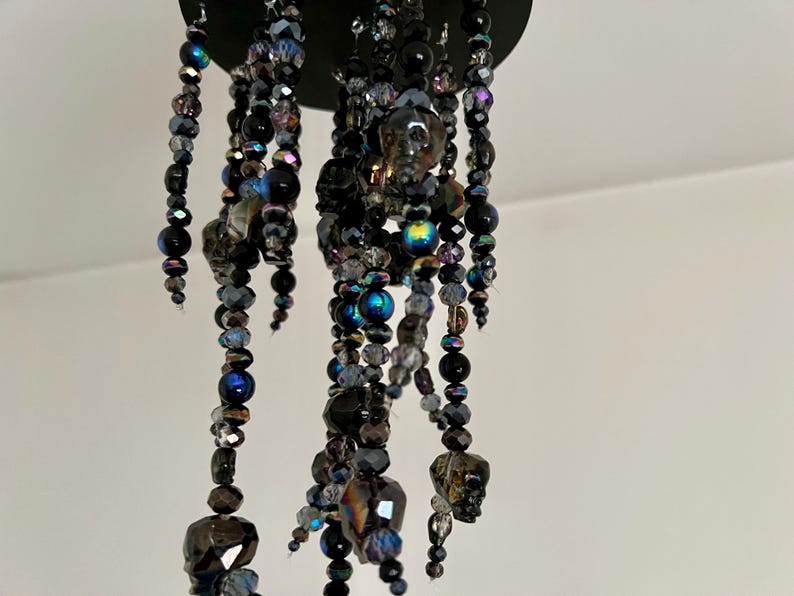Gothic Style Skull Beaded Chandelier - Etsy