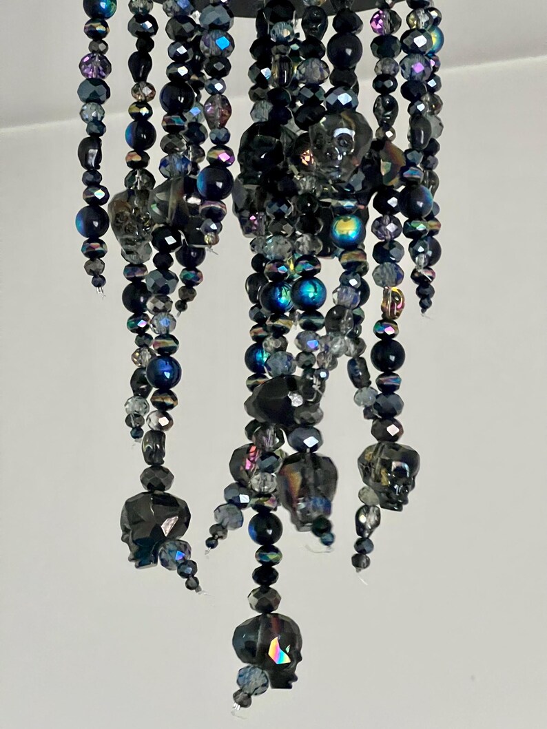 Gothic Style Skull Beaded Chandelier - Etsy