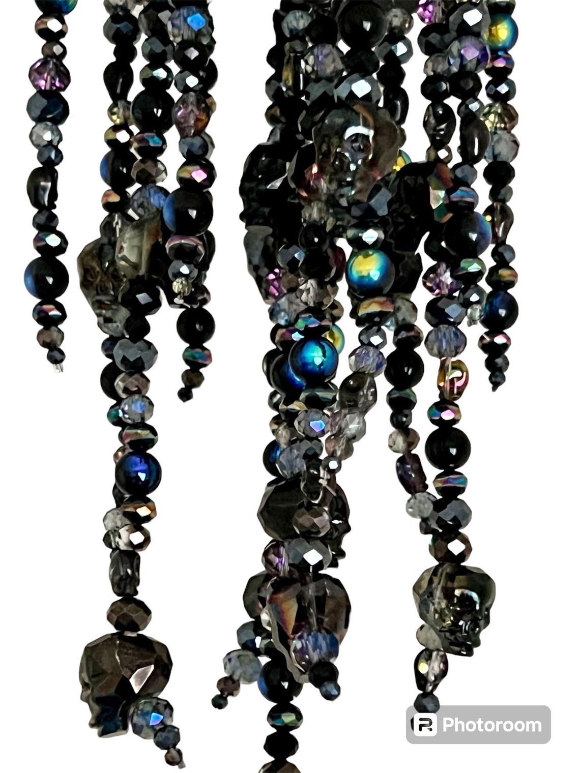 Gothic Style Skull Beaded Chandelier - Etsy