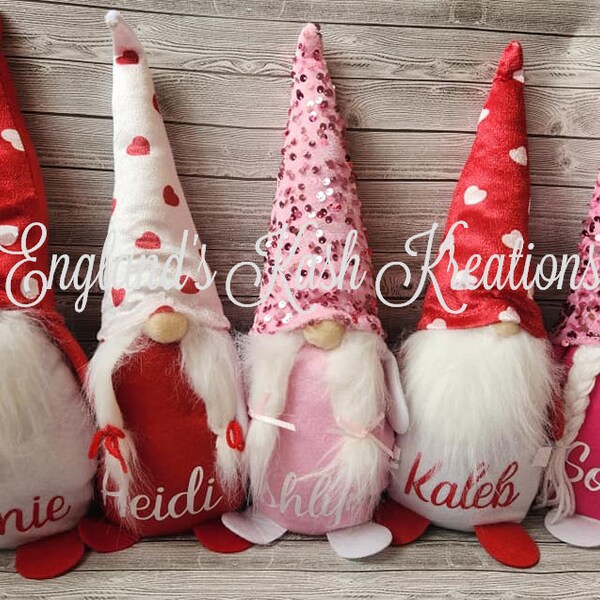 Valentine Gnome - Etsy