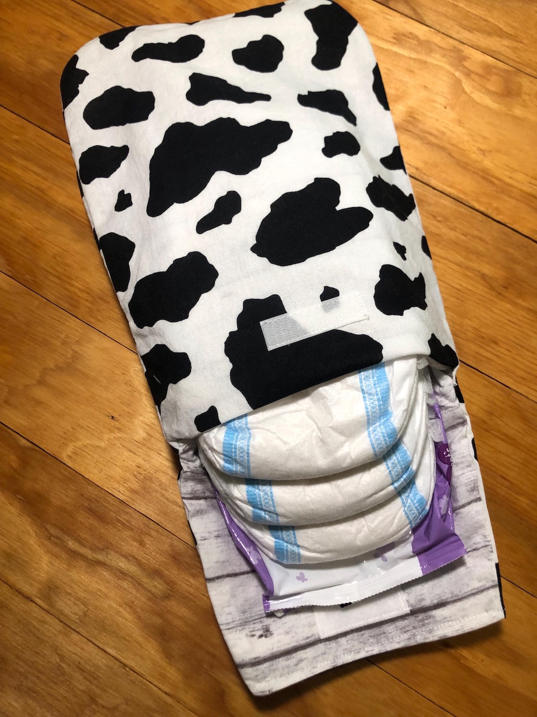 Cow Print Diaper Clutch - Etsy
