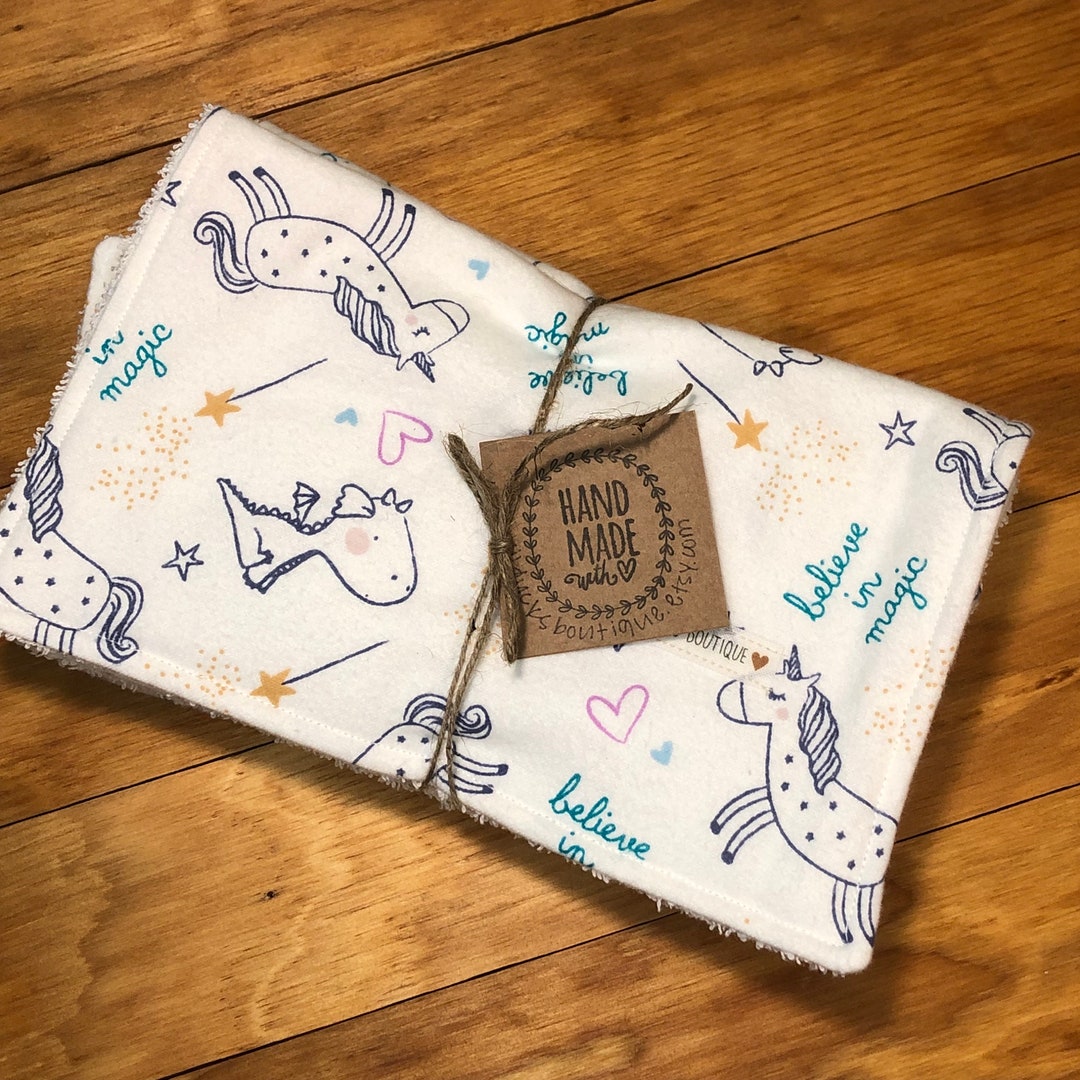 Believe in Magic Burp Cloth Set - Etsy