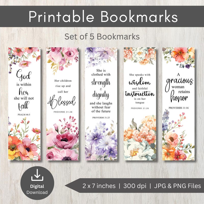 Printable Bookmarks - Etsy