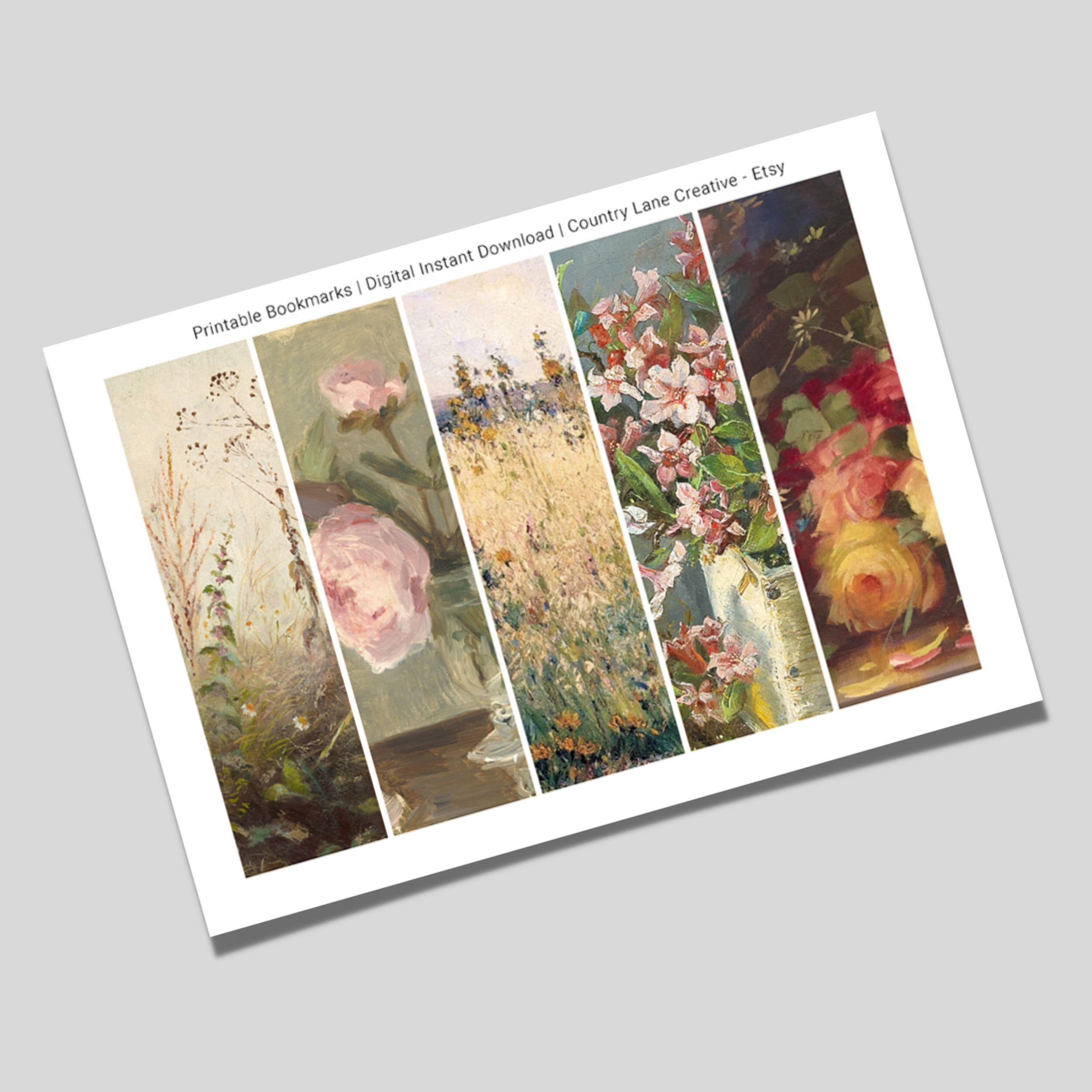 Printable Bookmarks, Bookmark Set, Cute Bookmarks, Vintage Bookmarks ...