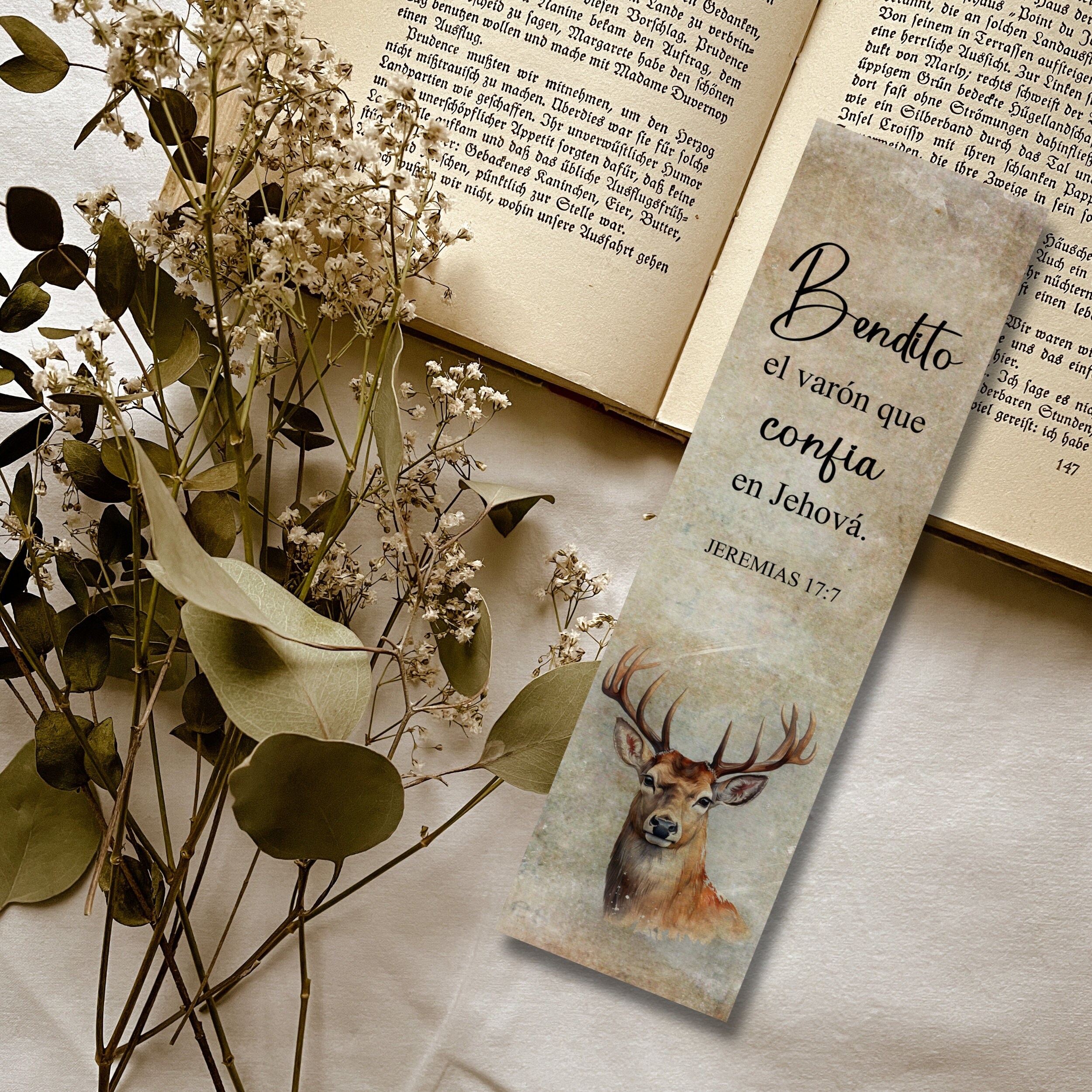 Set of 5 Spanish Bible Verse Printable Bookmarks, Christian Scripture ...