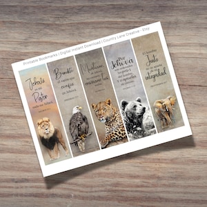 Spanish Bible Verse Bookmarks: Christian Quotes, Printable PNG & JPG ...