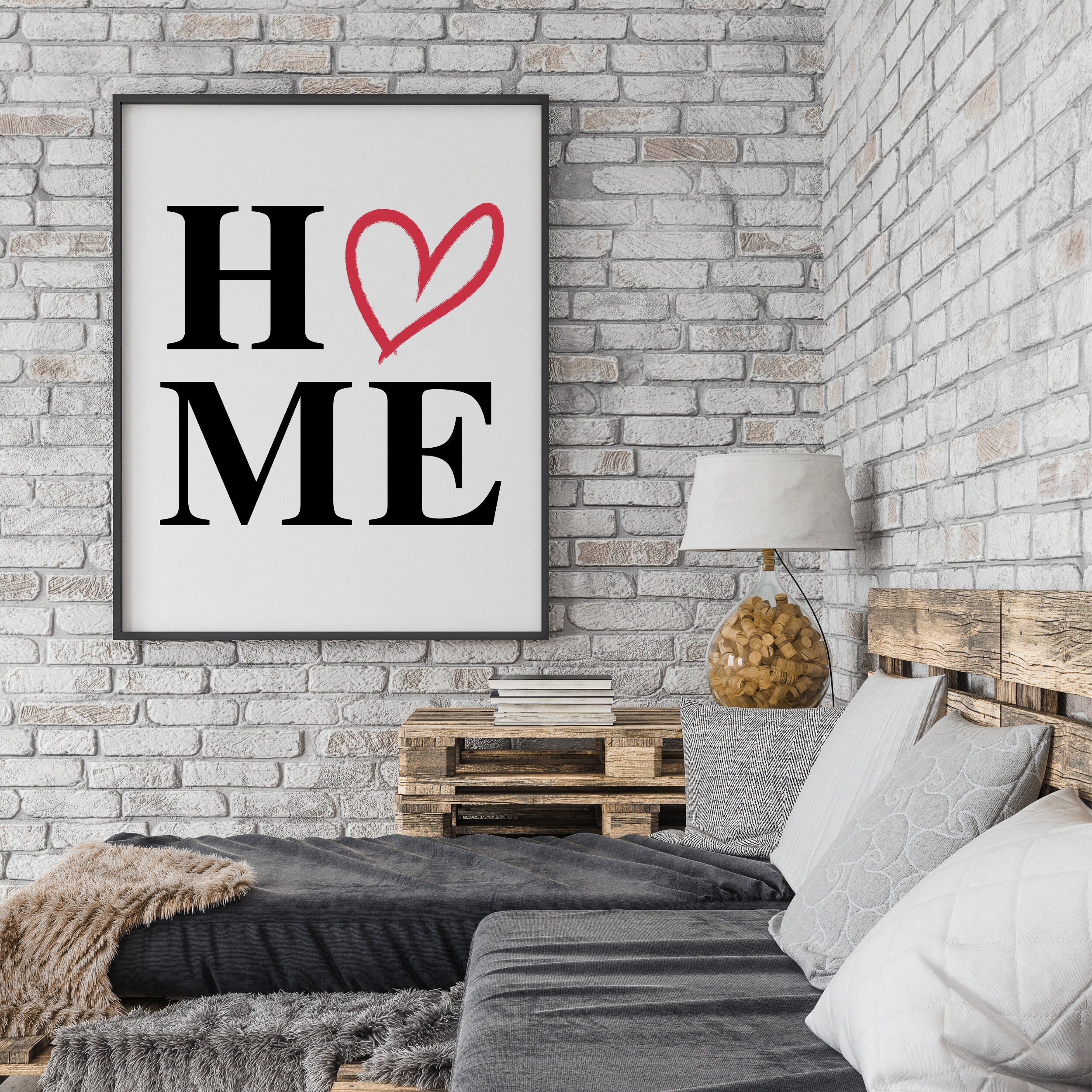 Home Sign, Home Printable, Typography Poster, Word Art, House Warming ...