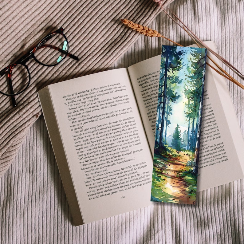 Printable Bookmarks, Landscape Bookmarks, Bookmark Set, Book Lover Gift ...