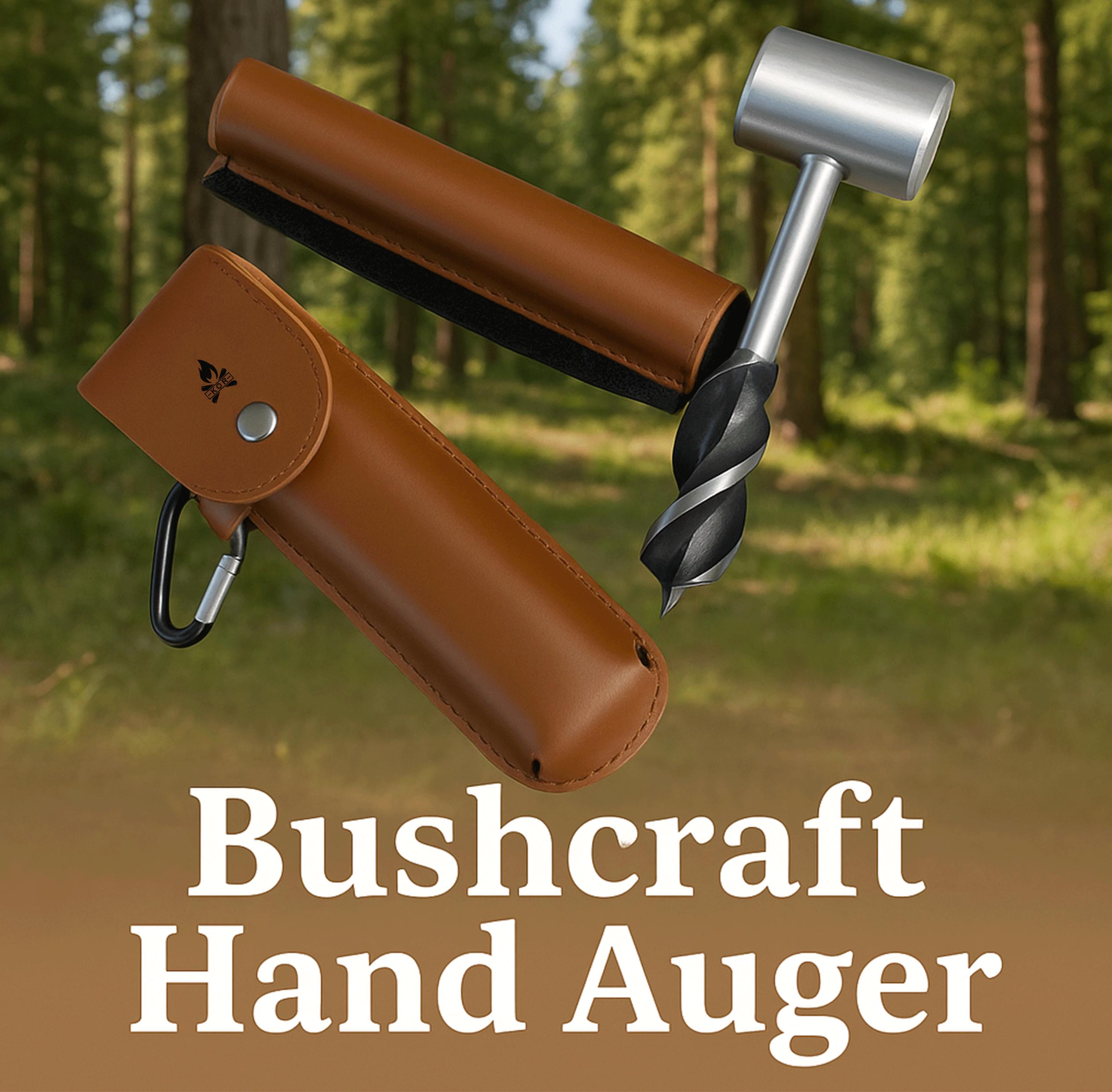 KOR Bushcraft Hand Auger Wrench Scotch Eye Wood Auger, Camping or ...