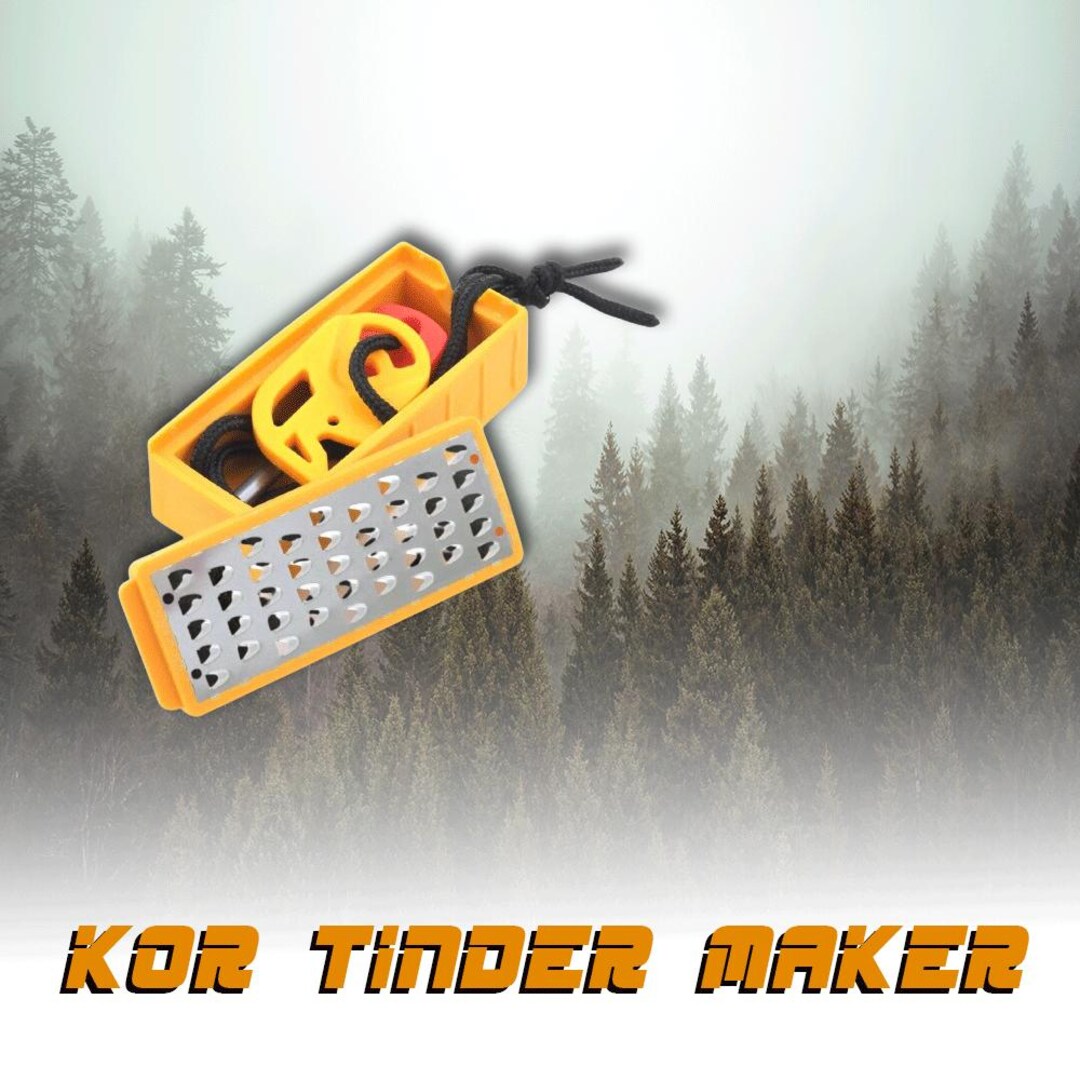 KOR Tinder Maker With Fire Starter W/ferro Rod - Etsy