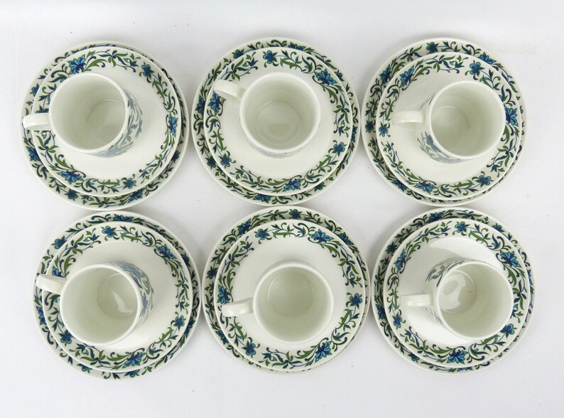 Midwinter Spanish Garden Tea /coffee Set. 6 Settings of Cup | Etsy