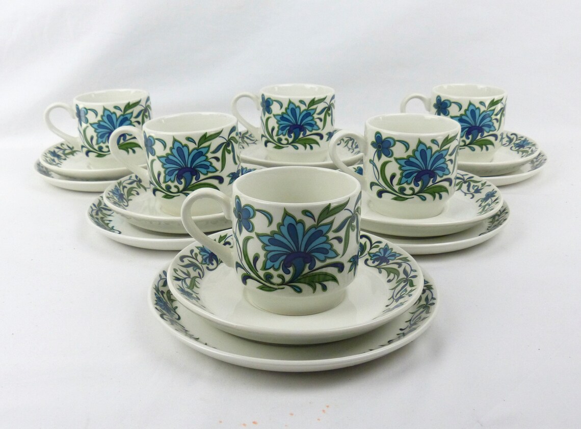 Midwinter Spanish Garden Tea /coffee Set. 6 Settings of Cup | Etsy