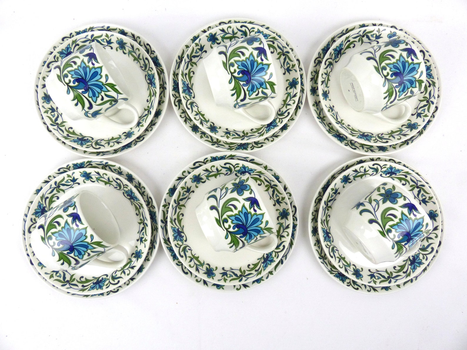 Midwinter Spanish Garden Tea /coffee Set. 6 Settings of Cup | Etsy