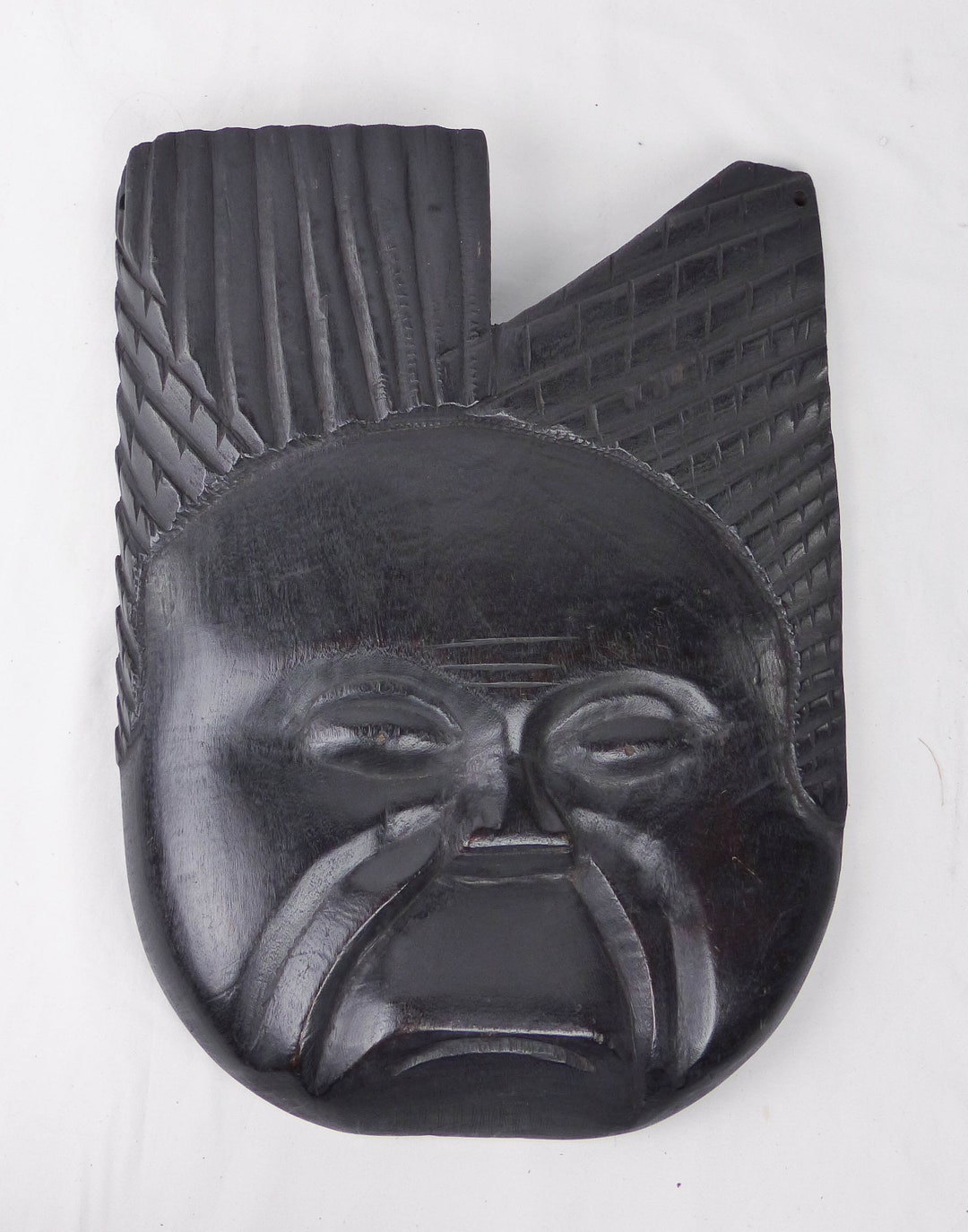 Large African Wall Mask 40 Cms 16 High Hand Carved, Good Detail ...