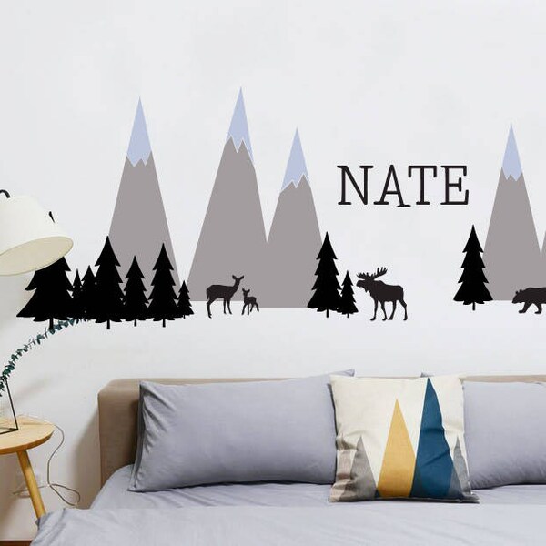 Woodland Decal - Etsy