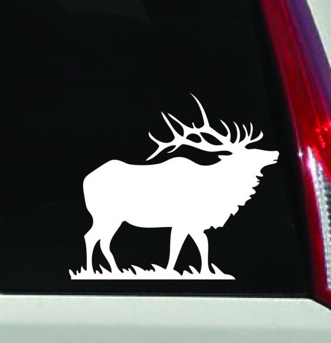 Bull Elk Vinyl Car Decal Indoor/outdoor Hunting Sticker | Etsy