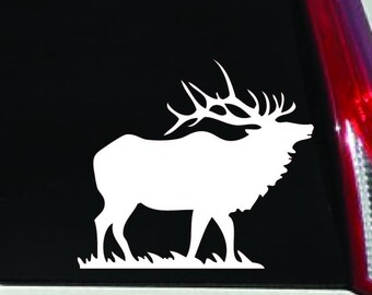 Elk Head Vinyl Car Decal Indoor/outdoor Hunting Sticker | Etsy
