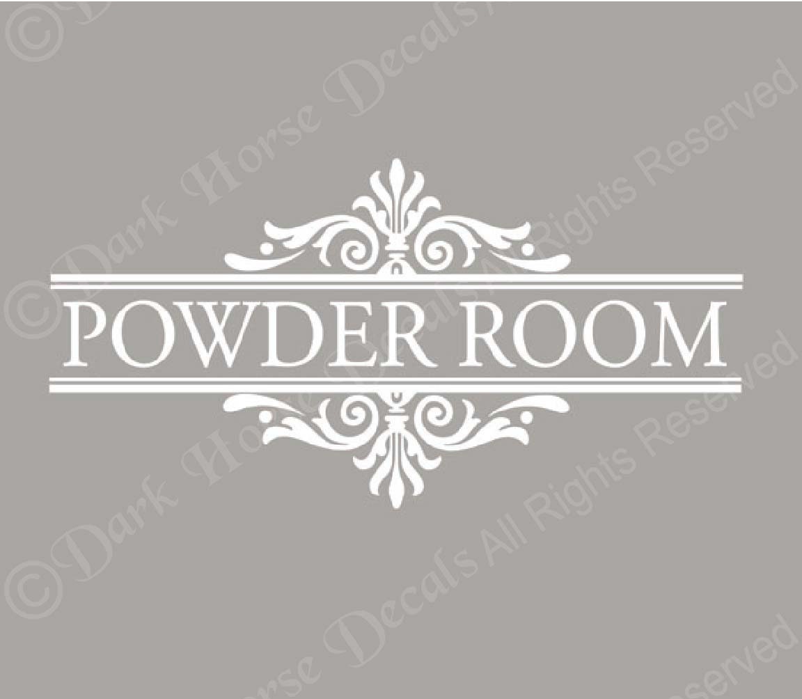 Powder Room Pantry or Laundry Decal for Wall Glass or Door - Etsy