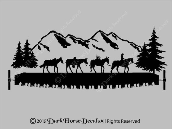 Pack Mule Silhouette