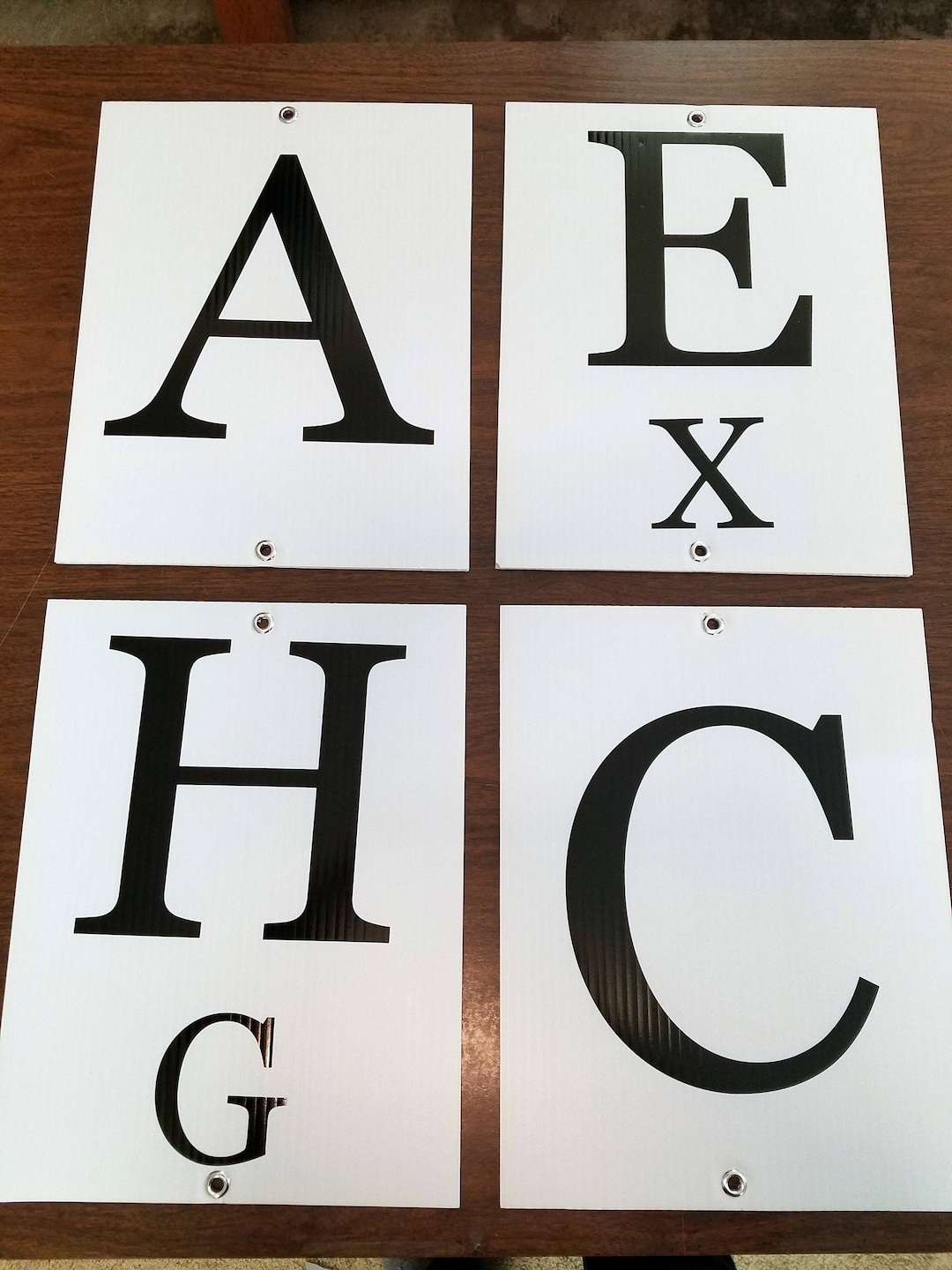 Dressage Letters 10x12 on Corrugated Plastic With Grommets - Etsy